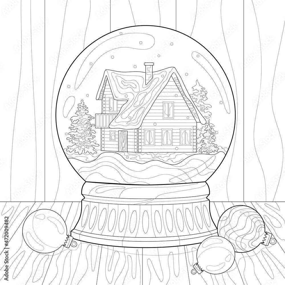 Snowball Coloring Pages