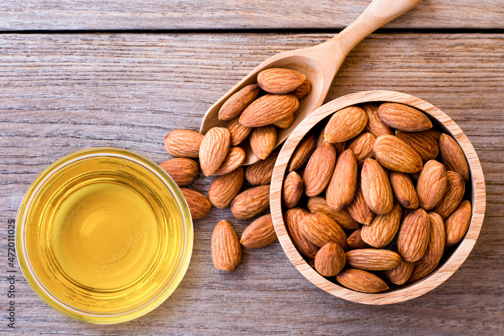 Almond oil Stock Photo | Adobe Stock