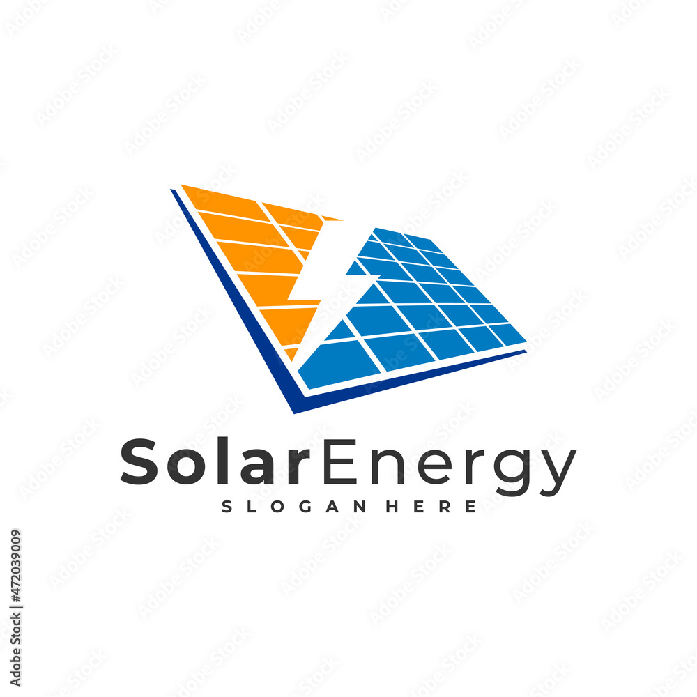 Solar energy logo vector template, Creative Solar panel energy logo ...
