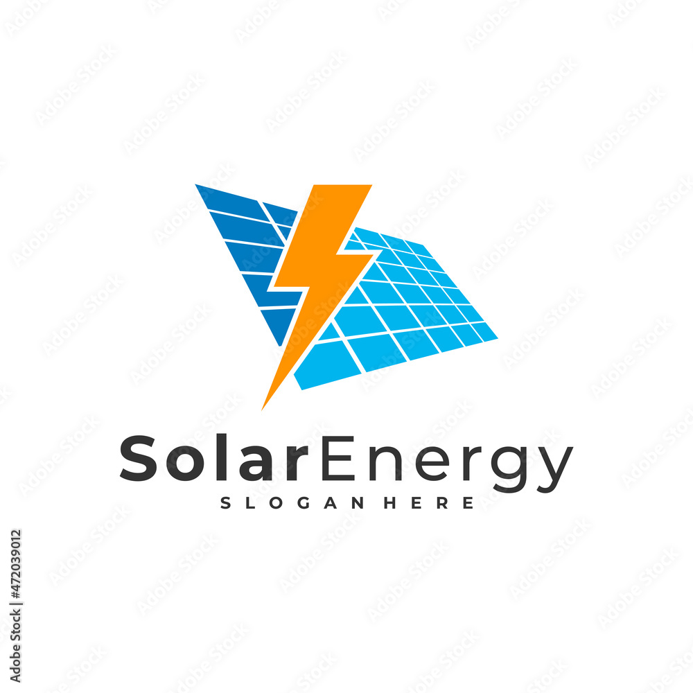 Solar energy logo vector template, Creative Solar panel energy logo ...