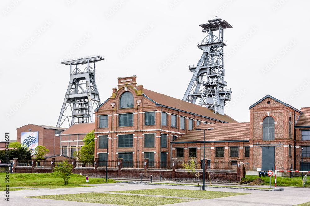 Wallers-Arenberg, France - April 23, 2019: The former Arenberg mine ...