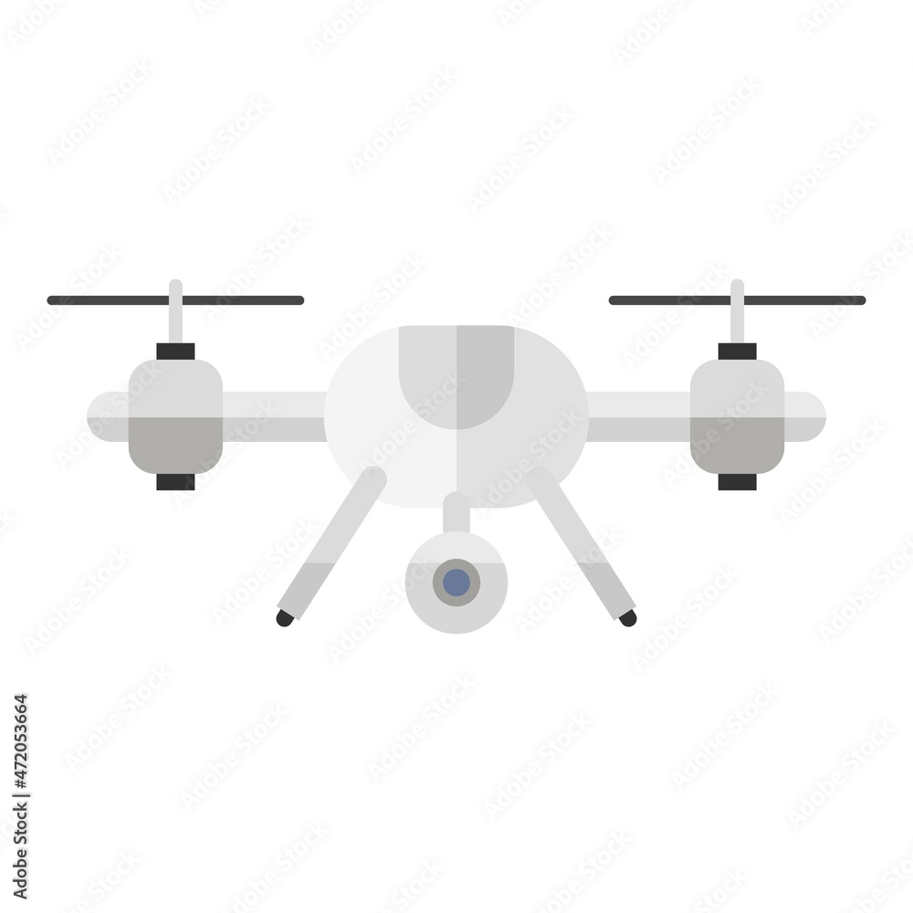 drone flat clipart vector illustration Stock Vector | Adobe Stock