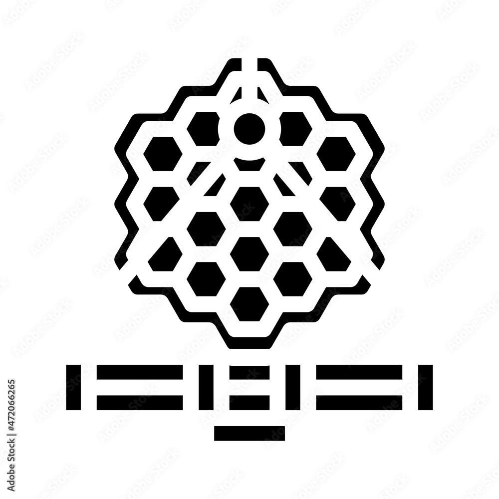 james webb space telescope glyph icon vector. james webb space ...
