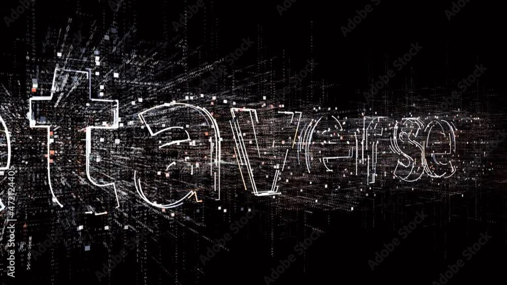 4k Metaverse word tag cloud;Software as a Service.The Matrix binary ...