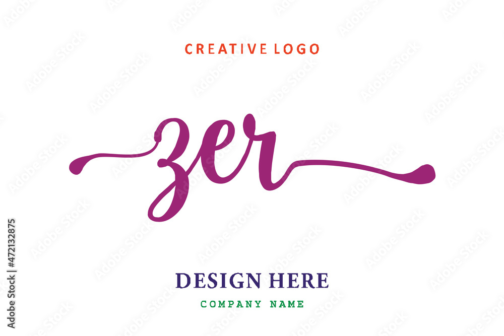 ZER lettering logo is simple, easy to understand and authoritative ...