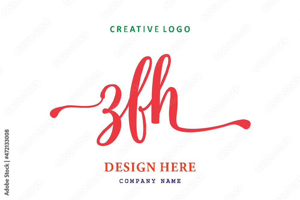 ZFH lettering logo is simple, easy to understand and authoritative ...