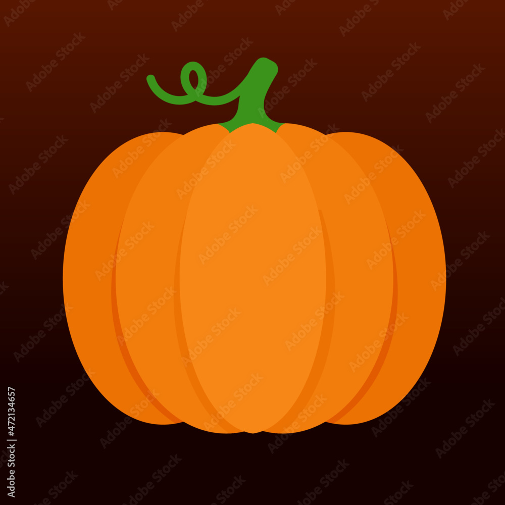 Pumpkin Vector Illustration Logo Icon Clipart Stock Vector Adobe Stock
