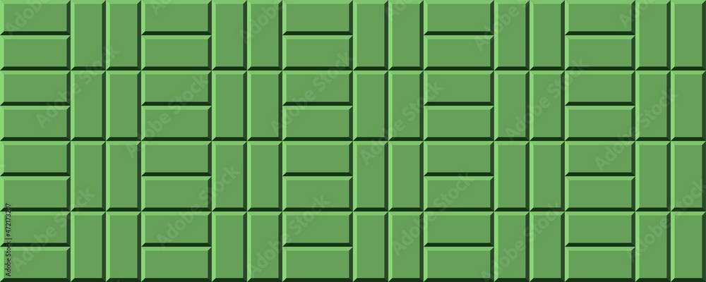 Subway tile seamless pattern. Vector abstract background with geometric ...