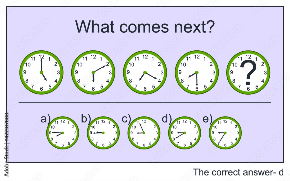 Educational worksheet for kids. What comes next. Exercise about time ...