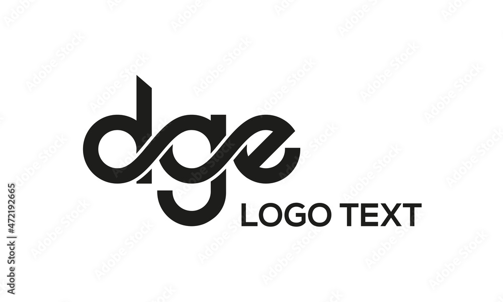 Letter DGE creative logo design vector Stock Vector | Adobe Stock