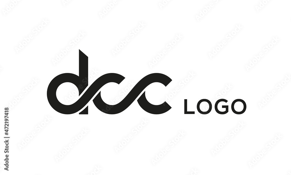 Letter DCC creative logo design vector Stock Vector | Adobe Stock