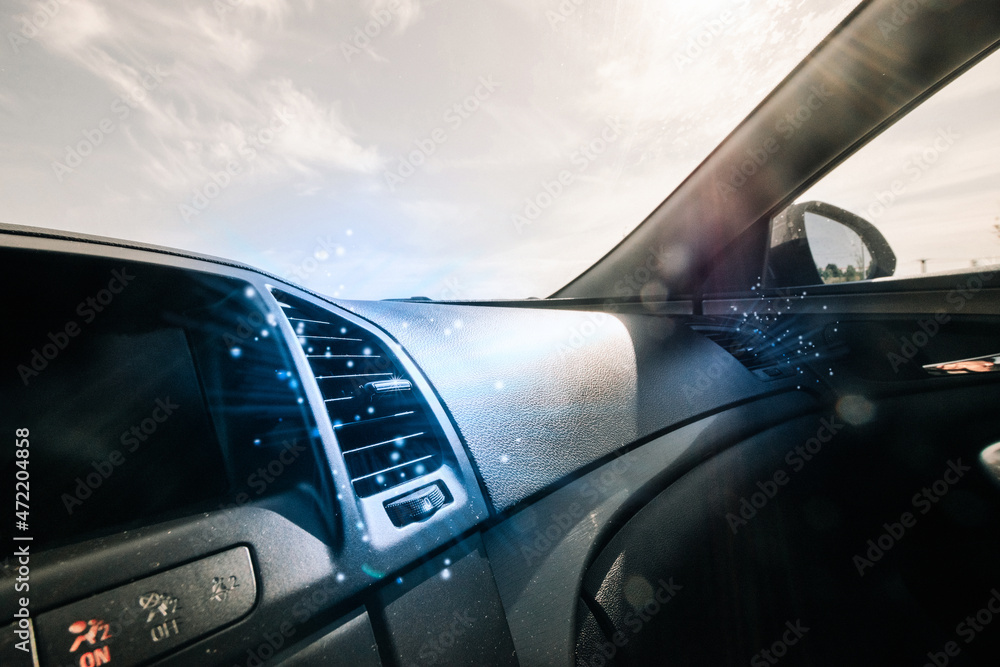 Foto de Car air conditioner. Vehicle vent interior for cold automobile ...