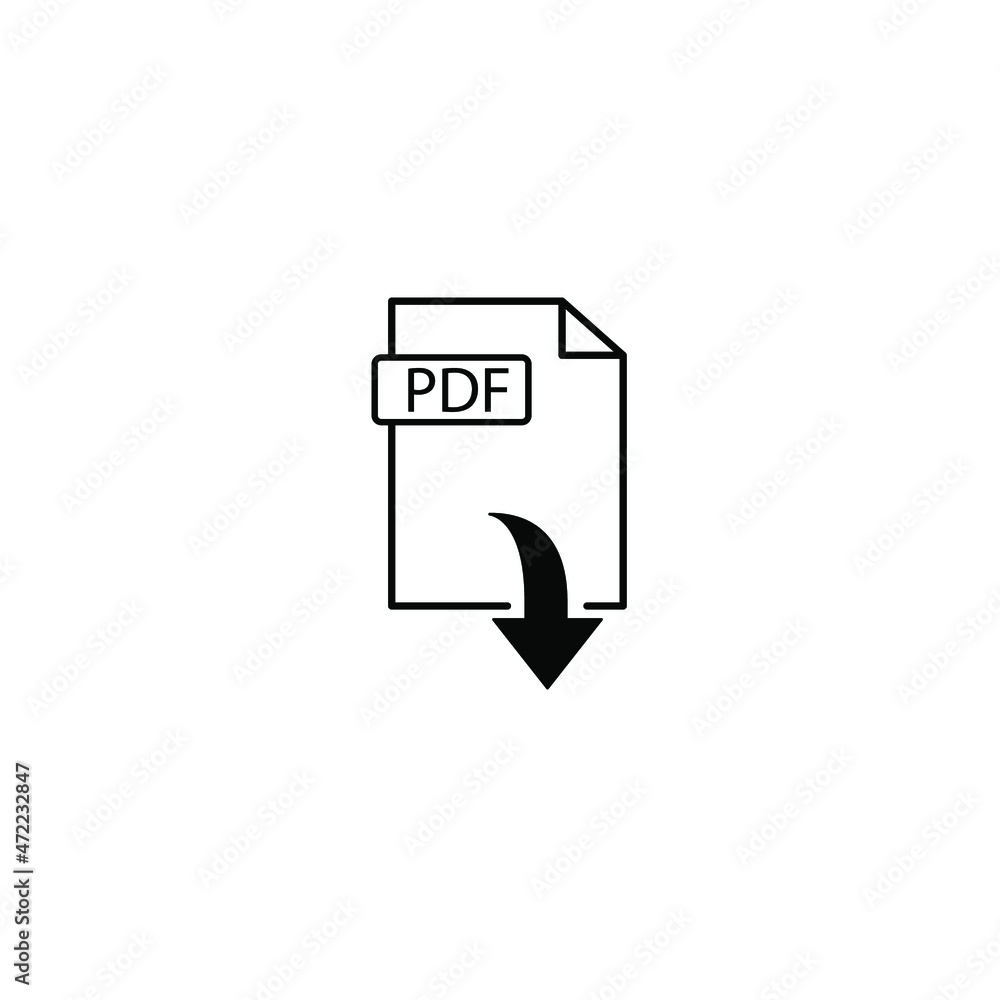 pdf icons symbol vector elements for infographic web Stock Vector ...