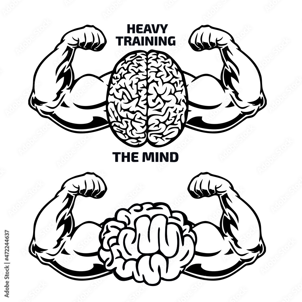 Demonstration of the power of the mind brain turquoise hands muscles ...