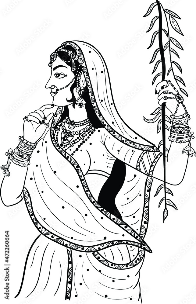 Indian Bride Sketch
