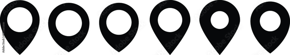 Location pin icon. Map pin place marker. Location icon. Map marker ...