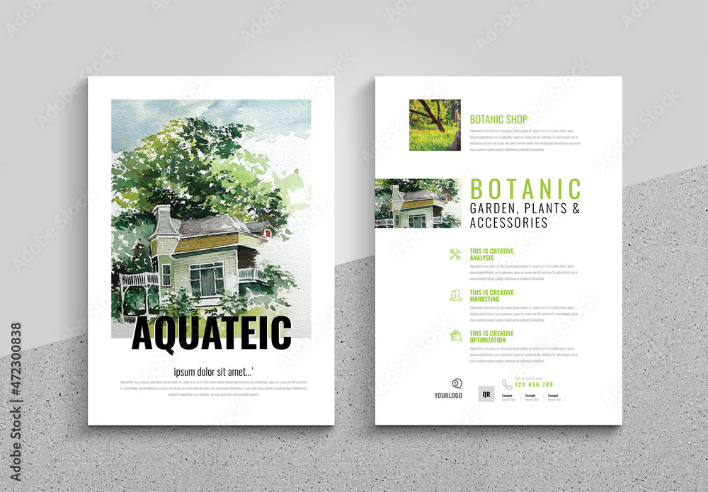 Clean Design Flyer Stock Template | Adobe Stock