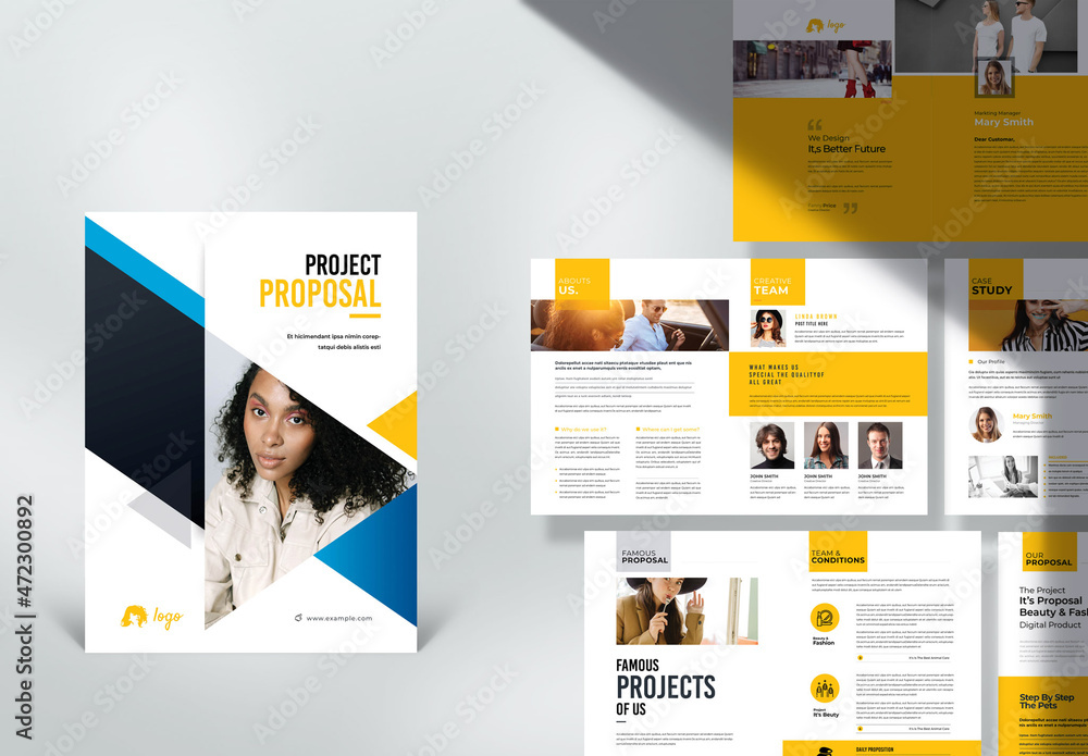 Beauty & Fashion Project Proposal Stock Template | Adobe Stock