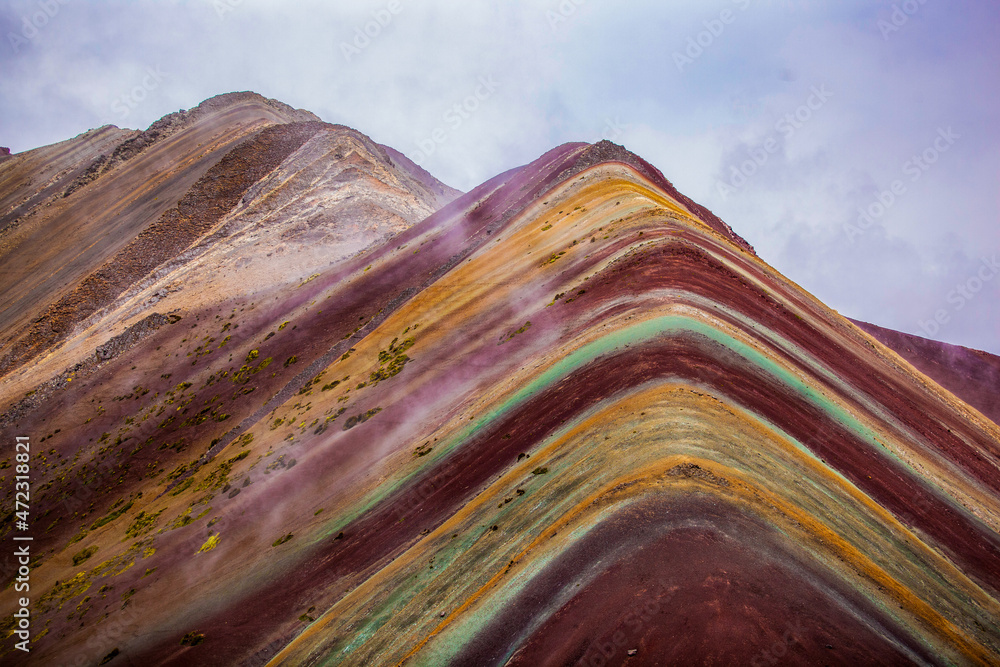 MONTAÑA DE LOS SIETE COLORES EN PERU Stock Photo | Adobe Stock