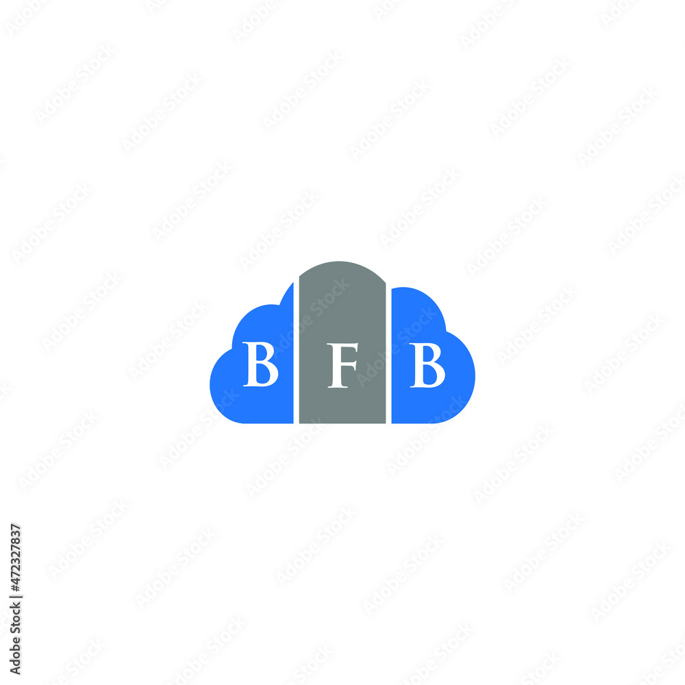 BFB letter logo design on white background. BFB creative initials ...