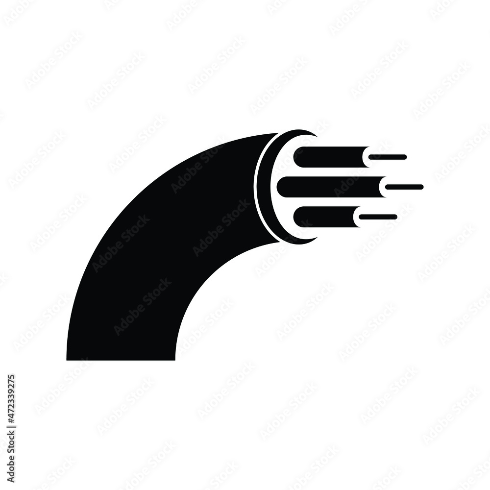 Fiber optic icon design isolated on white background Stock Vector ...