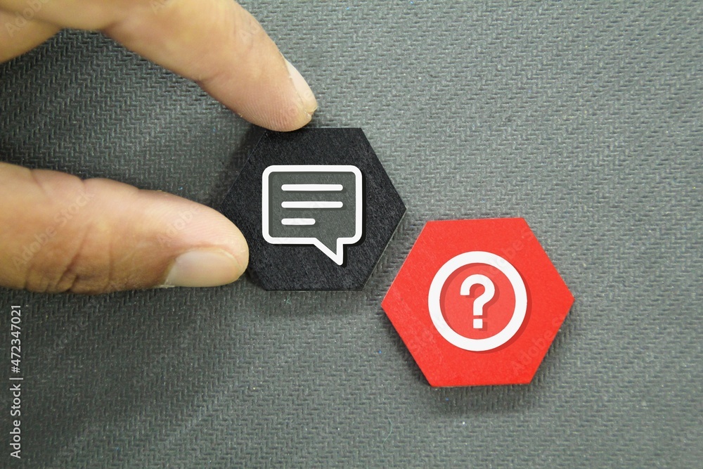 hexagon and hand out answer and on the question. problem solving ...