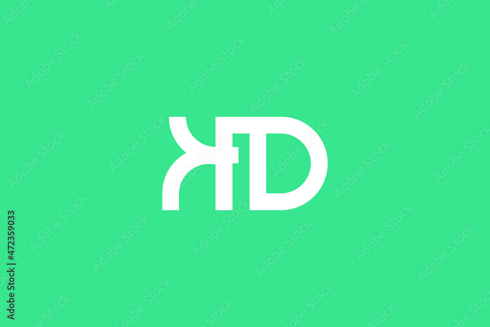 professional minimal initial KD logo and DK logo design. KD letter ...