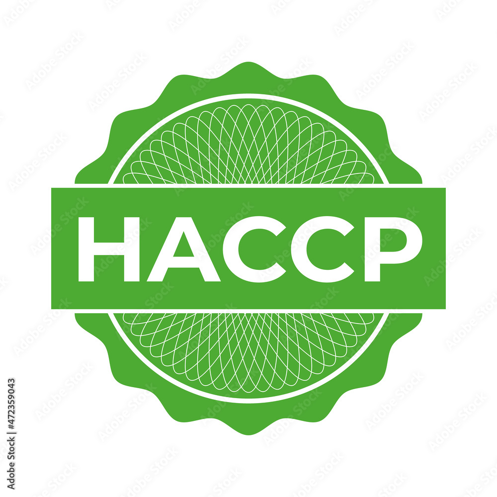 Vecteur Stock HACCP stamp. Hazard analysis critical control points icon ...