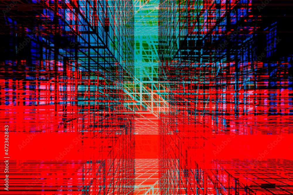 Ilustração do Stock: Abstract background in red, green and blue, with a ...