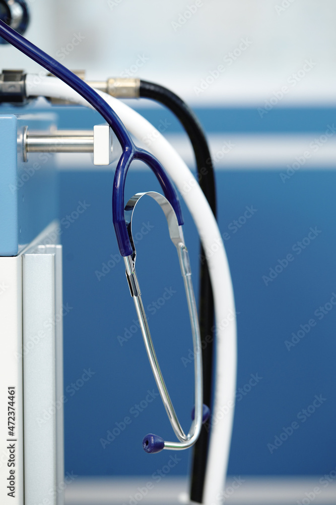 Medical Oxygen Concentrator is ready to use front of the emergency room ...