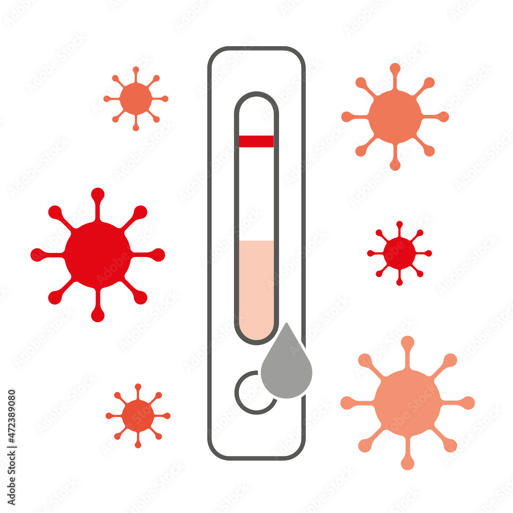 Corona Schnelltest Stock Vector | Adobe Stock