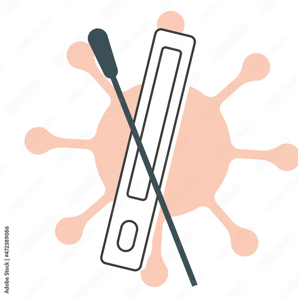 Corona Schnelltest Stock Vector | Adobe Stock