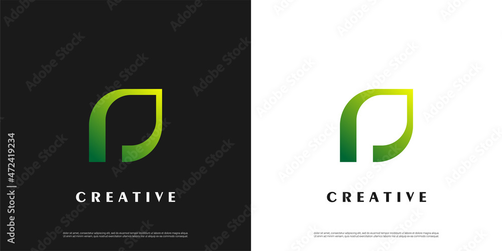 Letter P logo icon green design template elements Stock Vector | Adobe ...