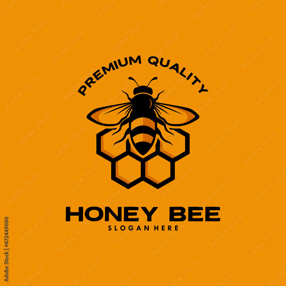 Vintage Honey Bee Logo