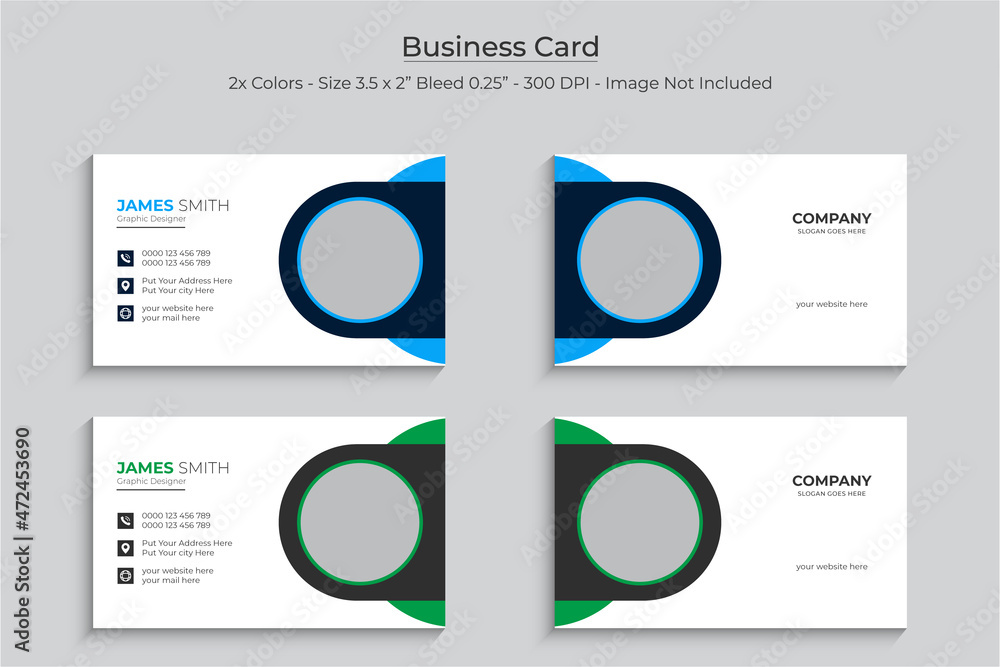 Abstract Clean and simple set of Business Card Template, Modern ...
