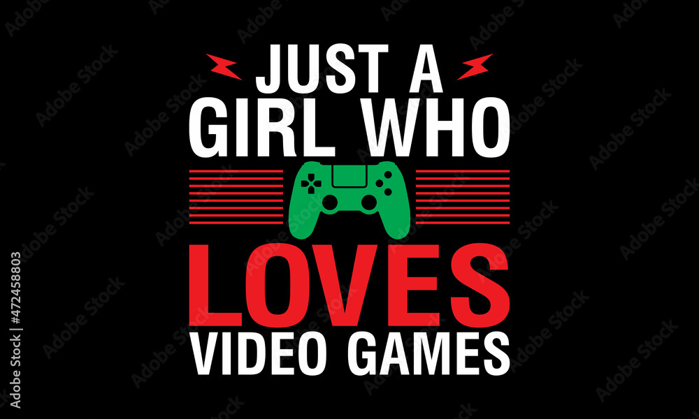 Video Game T-Shirt Design SVG EPS PNG Stock Vector | Adobe Stock