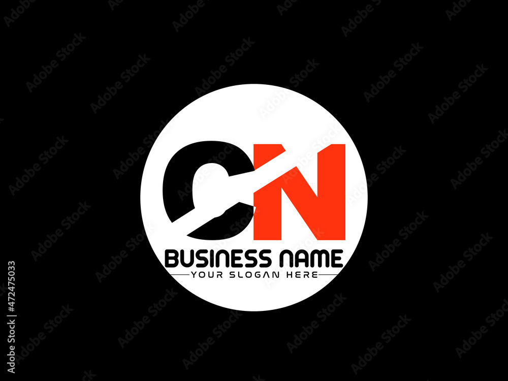 Letter CN Logo Icon, Colorful CN c n logo letter design for your brand ...