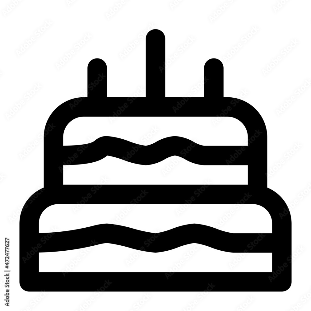 cake icon element Stock Vector | Adobe Stock