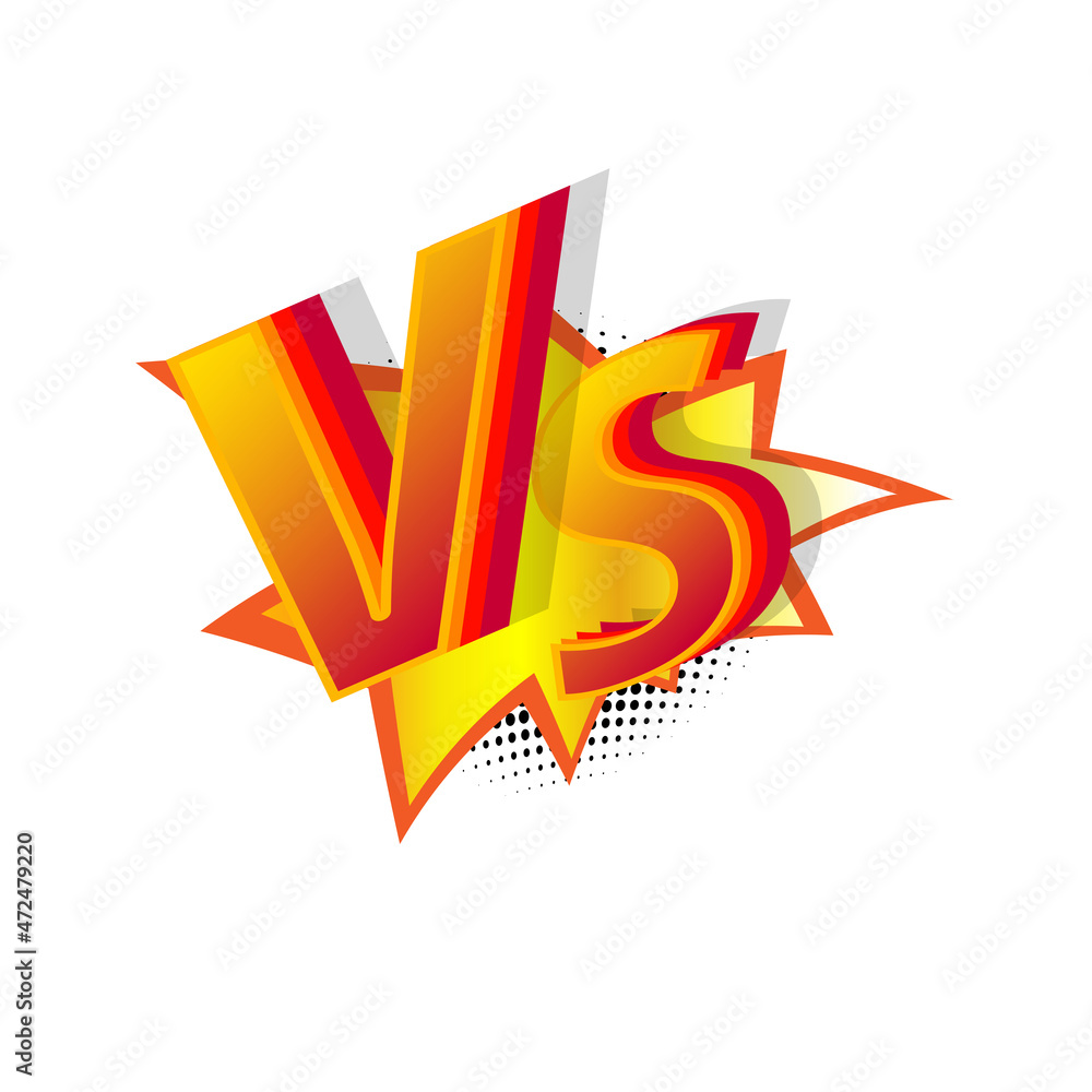 Vs Png Transparent Background Stock Vector | Adobe Stock