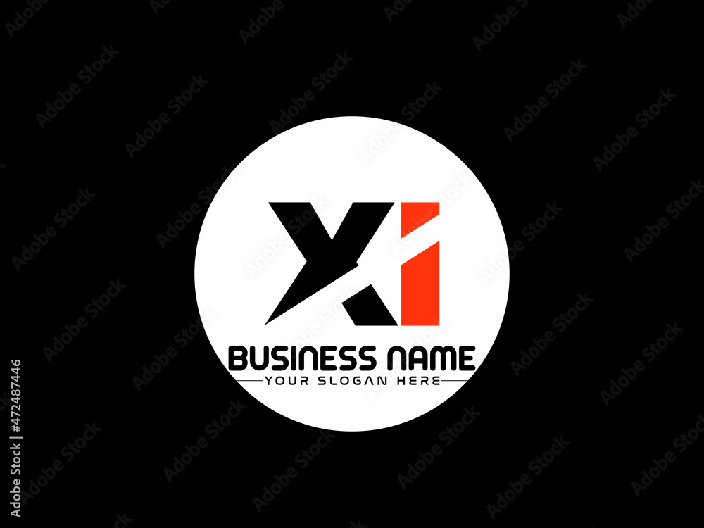 Initial Xi Logo Image, Letter XI X&I abstract vector logo icon for ...