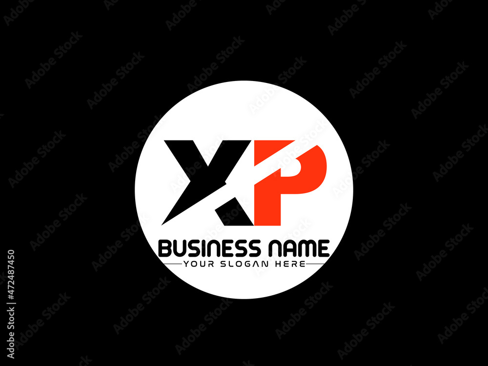 Initial XP Logo Image, Letter XP X&P abstract vector logo icon for ...