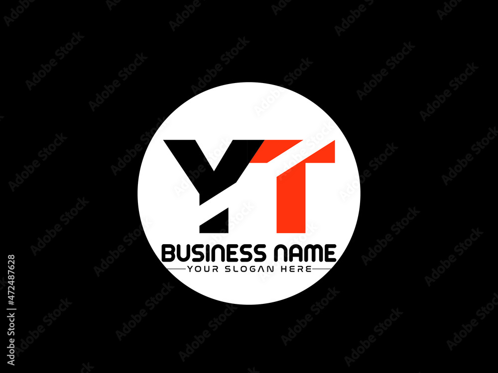 YT Logo Letter design, Unique Letter YT y t company logo with geometric ...