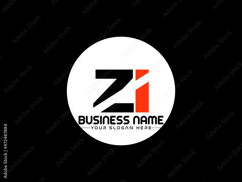 Letter ZI Logo Image, Alphabet letters logo zi letter logo template for ...