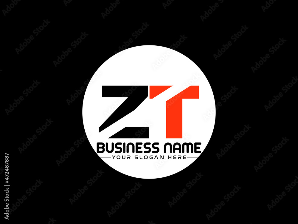 Letter ZT Logo Image, Alphabet letters logo zt letter logo template for ...