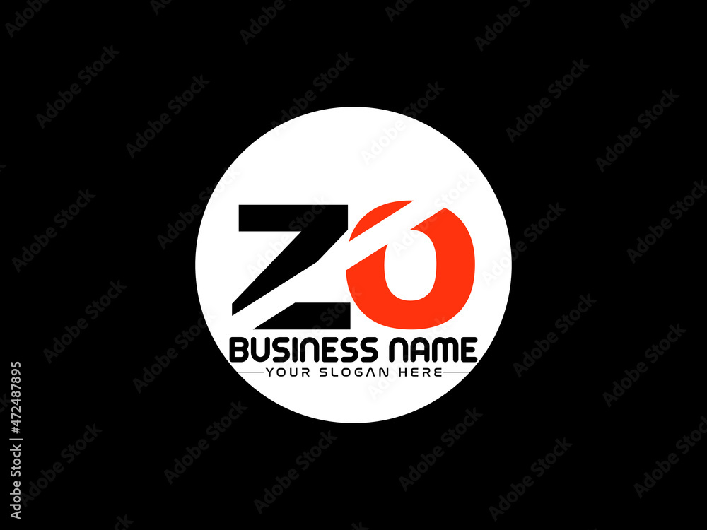 Letter ZO Logo Image, Alphabet letters logo zo letter logo template for ...
