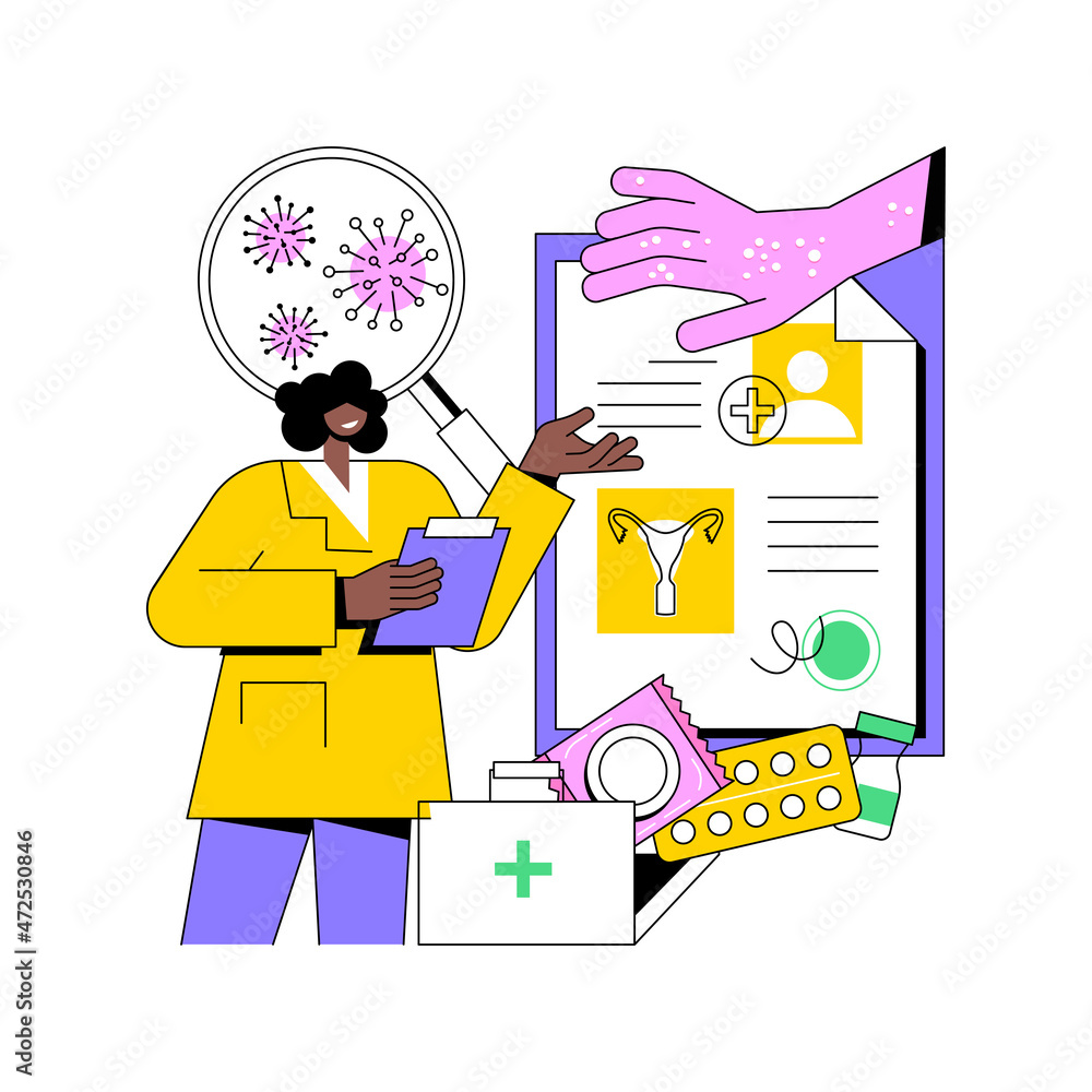 Human papillomavirus HPV abstract concept vector illustration. HPV ...