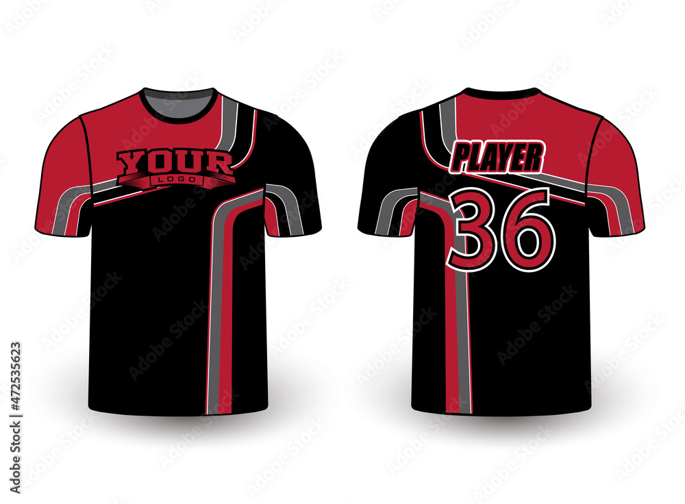 Sports gear template mockup perfect fit for all sports. The designs ...