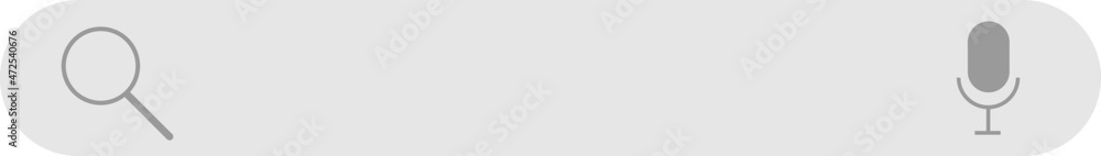 Search bar isolated on long banner. Address and navigation icon. Search ...