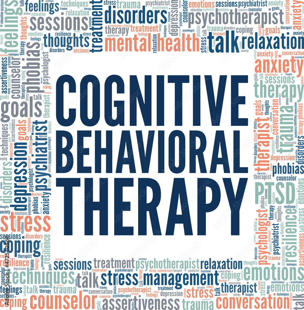 Cognitive Behavioral Therapy conceptual vector illustration word cloud ...