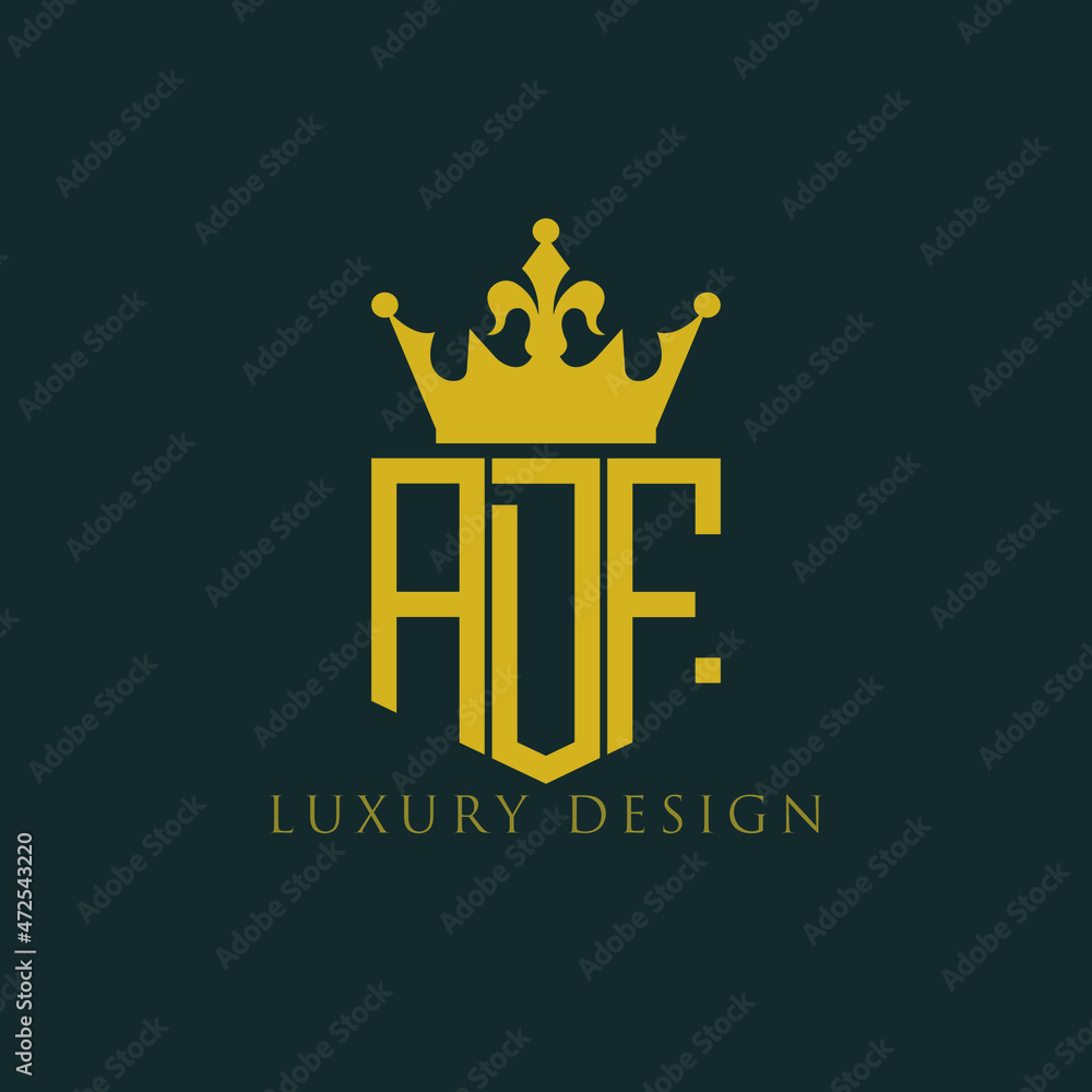 ADF letter logo design on black background.ADF creative initials letter ...